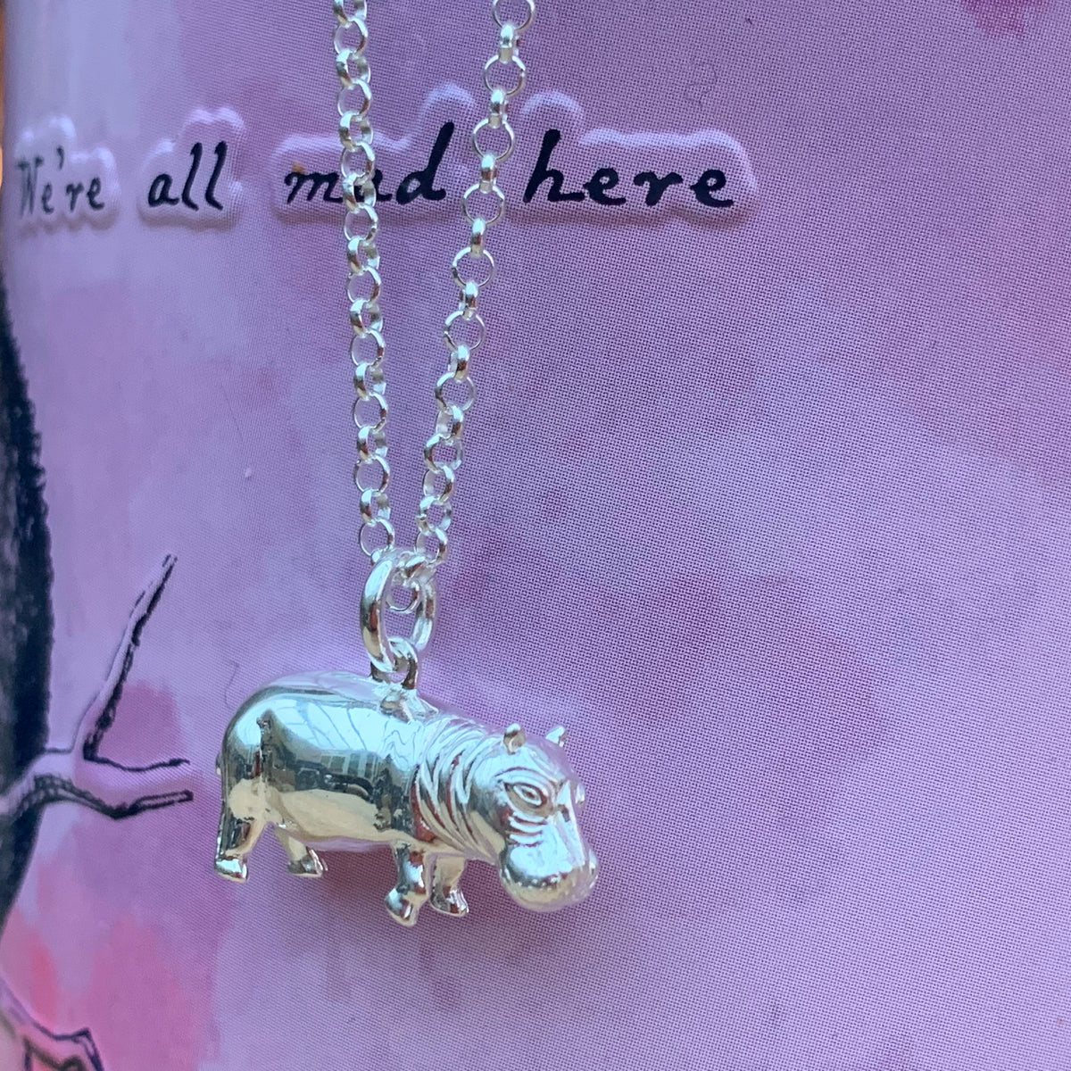 Hippopotamus Pendant – Mine Sterling Silver