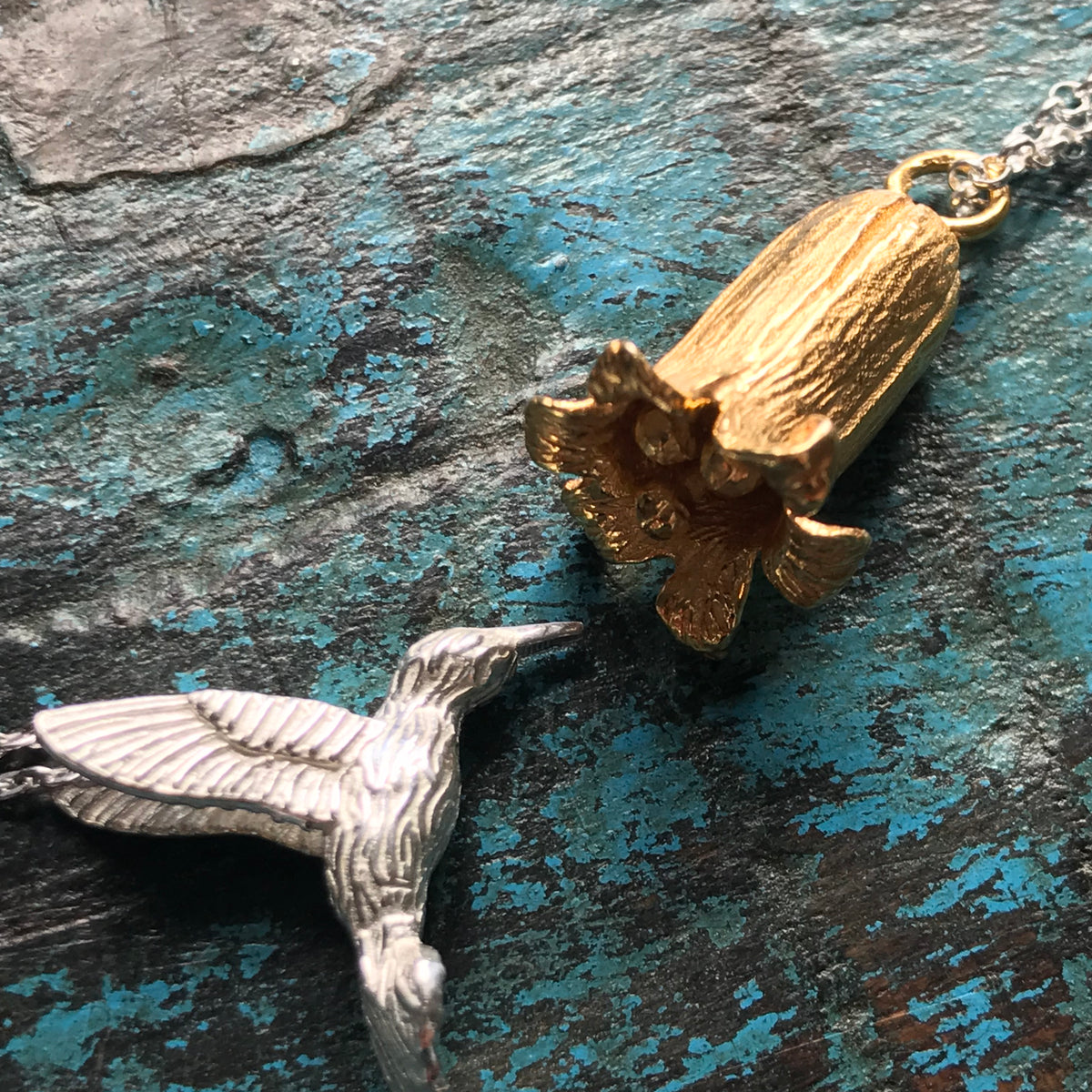 Hummingbird Pendant – Mine Sterling Silver